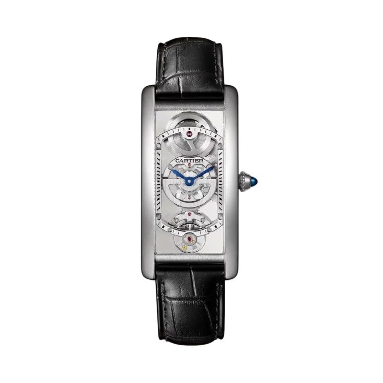 Cartier Tank Cintrée Platinum Men's Watch | Worldofluxuryus